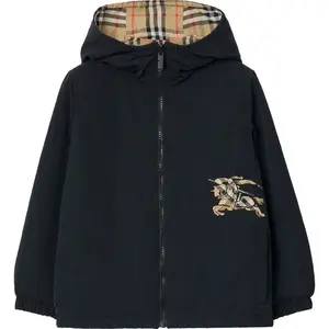 Burberry Reversible Check Hooded Jacket
