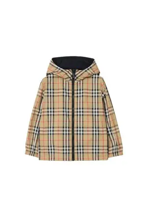 Burberry Reversible Check Hooded Jacket