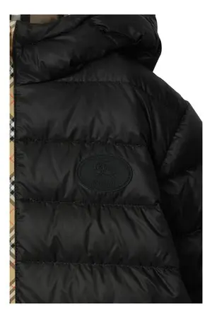 Burberry Checker-tape Nylon Hooded Puffer Jacket