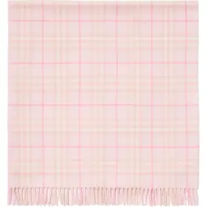 Burberry Check Wool Baby Blanket - Ice Pink