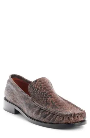 Acne Studios Python-embossed Leather Loafer