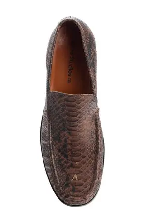 Acne Studios Python-embossed Leather Loafer