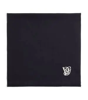 Valentino Garavani Virgin Wool Logo Scarf - Blue