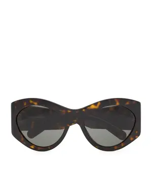 Saint Laurent Acetate Butterfly Sunglasses - Brown