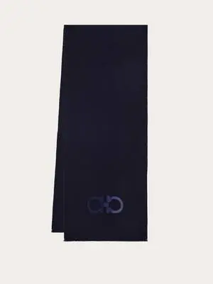 FERRAGAMO Jacquard Scarf - Black