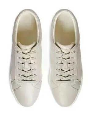 12 STOREEZ Leather Sneakers - Grey