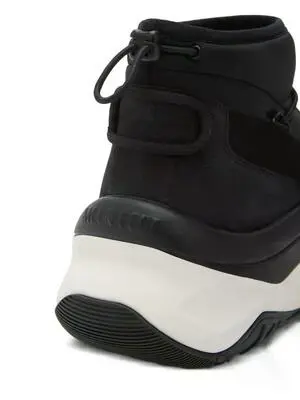 Moon Boot Lace-up Hi-top Platform Sneakers - Black