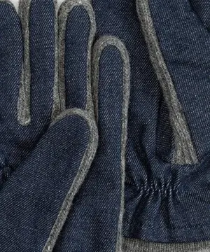 Echo Denim Combo Gloves - Navy/denim