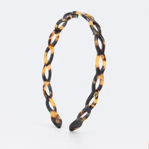 Alexandre De Paris Cutout Acetate Headband - Tortoiseshell