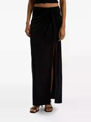 12 STOREEZ Draped Maxi Skirt