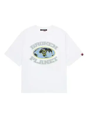 BROKEN PLANET Graphic Print T-shirt - White