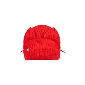 CHARLES JEFFREY Chunky Mohair Beanie - Red