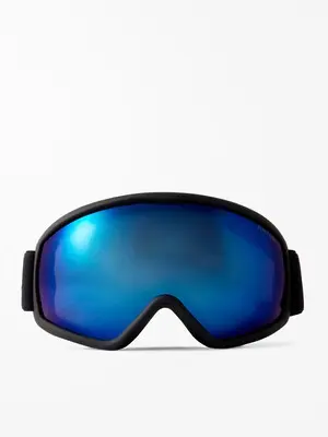 TOM FORD Webbing-trimmed Mirrored Ski Goggles - Black