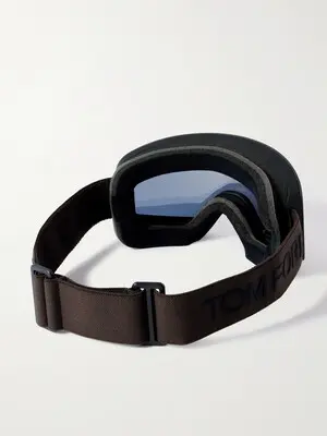 TOM FORD Logo-jacquard Webbing-trimmed Ski Goggles