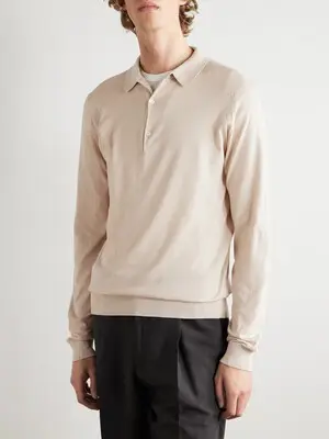 John Smedley Bradwell Slim-fit Cotton Polo Shirt - Neutrals
