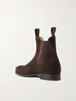 J.M. WESTON Suede Chelsea Boots