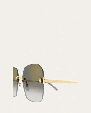Cartier Classic Décor C Geometric Sunglasses