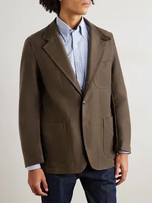 DRAKE'S Western Games Cotton Blazer