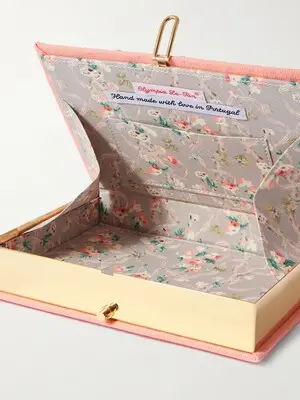 OLYMPIA LE-TAN Bond & Grace Alice In Wonderland Embroidered Clutch - Orange