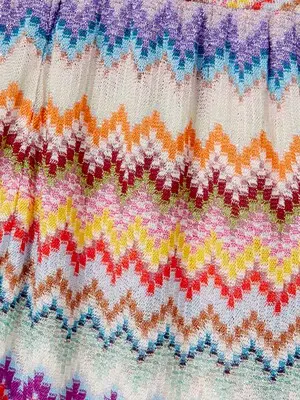 Missoni Mare Striped Metallic Crochet-knit Wide-leg Pants - Multi