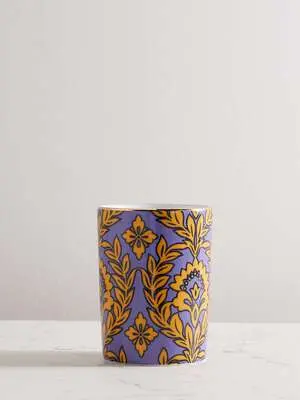 La DoubleJ LA DOUBLEJ Gold-Plated Printed Porcelain Cup Violet