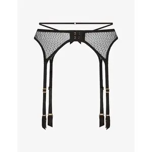 Agent Provocateur Nicki Mesh Suspenders - Black