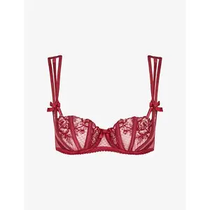 Agent Provocateur Rosia Underwired Lace Bra - Burgundy