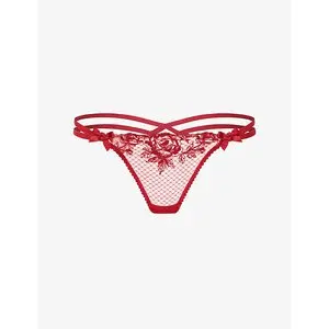 Agent Provocateur Rosa G-string Lace Thong - Burgundy