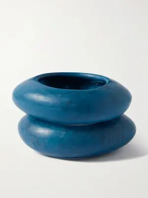 Dinosaur Designs Rock Medium Set Of Two Resin Bangles - Blue