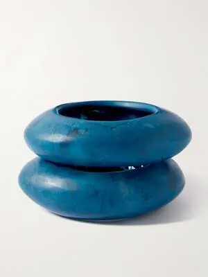 Dinosaur Designs Rock Medium Set Of Two Resin Bangles Teal