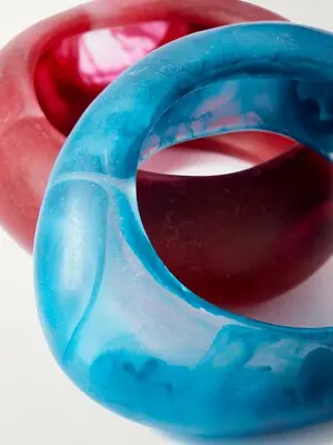 Dinosaur Designs Rock Resin Bangle Set - Multi