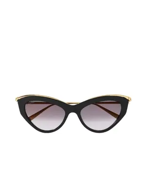 CARTIER Panthère Classic Cat-eye Sunglasses - Black