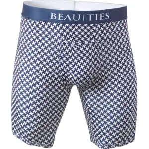 BEAU TIES OF VERMONT Athletic Boxers - Houndstooth Navy