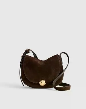 Madewell The Dakota Saddle Bag - Dark Carob
