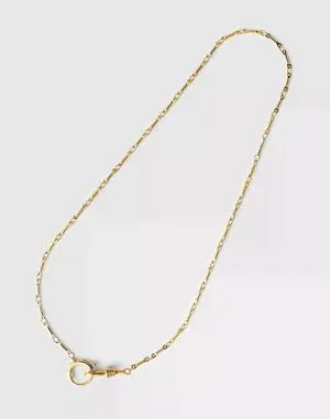 Madewell Bar Link Chain Necklace - Antique Gold