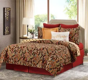 C&F HOME Dorothy Quilt Set All Seasons Bedroom Bedding Machine Washable Reversible Coverlet Décor Decoration - Red