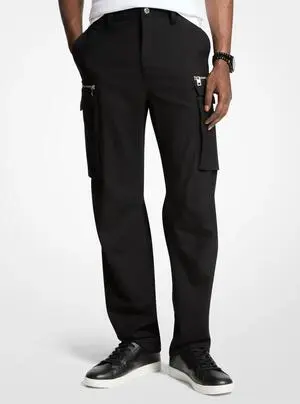 Michael Kors Stretch Wool Cargo Pants - Black