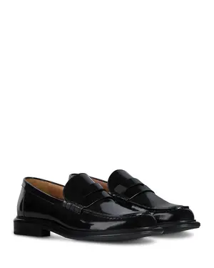 Givenchy Leather Slip On Loafers