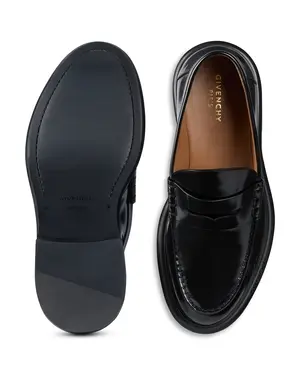 Givenchy Leather Slip On Loafers