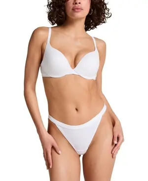 Hunkemoller Cotton Thong - Bright White