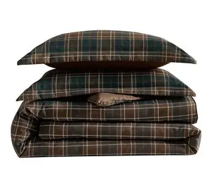Eddie Bauer Huntley Plaid Brown Twin Comforter Set