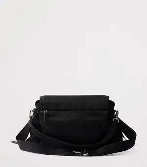 Prada Re-nylon And Leather Messenger Bag - Black