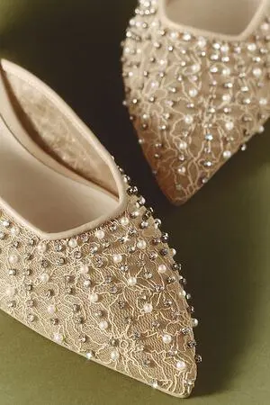 Dolce Vita Cleo Pearl Mule Heels - Rose