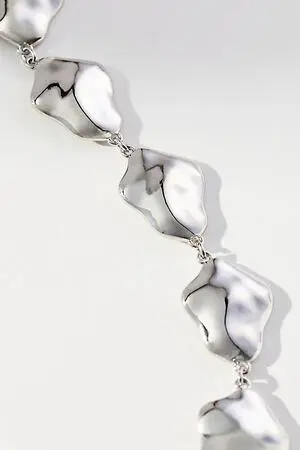 Anthropologie Mod Chunky Necklace - Silver