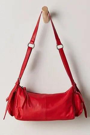 Free People Cassie Convertible Sling Bag - Cherry Red