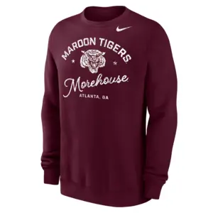 Nike College Club Fleece Crew-neck Sweatshirt - Red