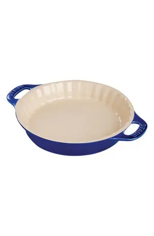 STAUB Ceramic 9-inch Pie Dish - Dark Blue