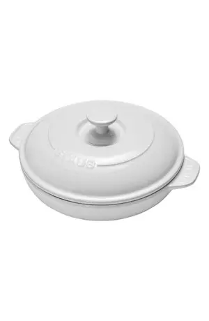 STAUB Ceramic Dish With Lid - White