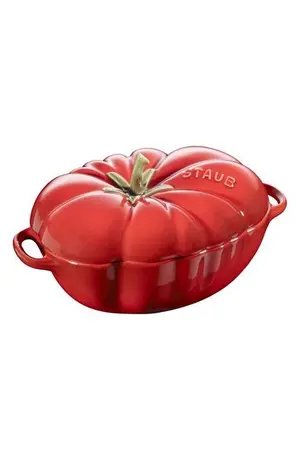 STAUB Ceramic Petite Tomato Dish With Lid - Cherry
