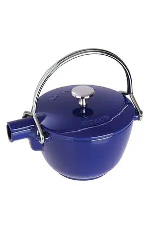 STAUB 1-quart Enameled Cast Iron Tea Kettle - Dark Blue